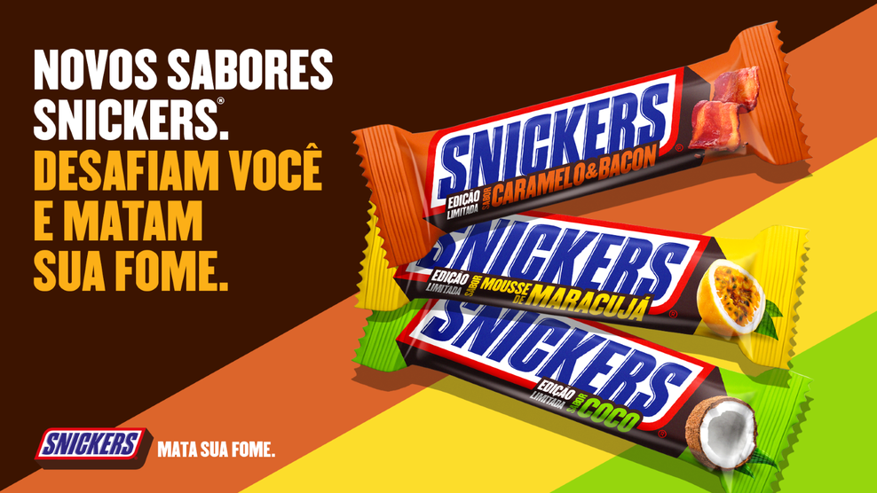 Nova campanha da SNICKERS® desafia o público a provar novos sabores ...